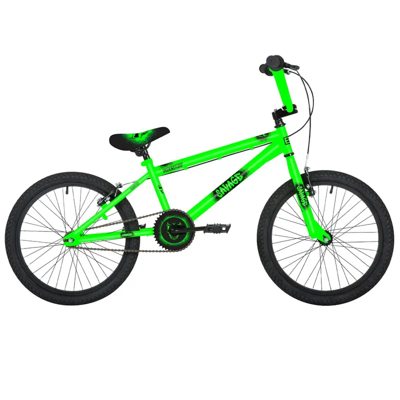 Freespirit Savage Wheel BMX Bike Neon Green 20inch
