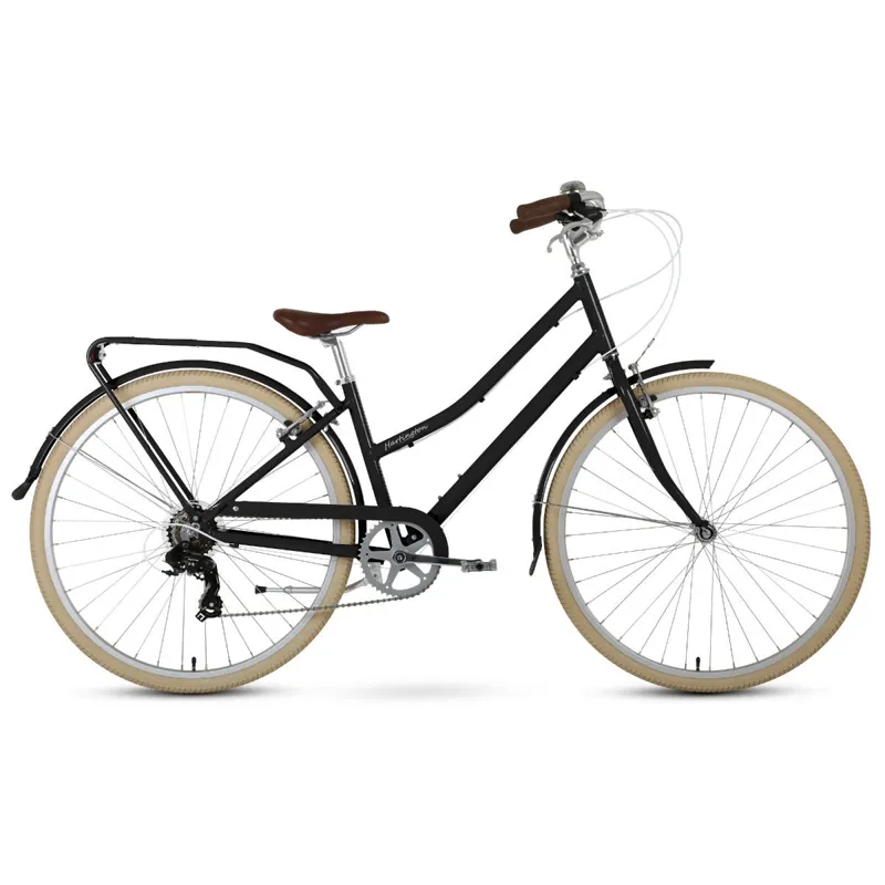 Forme Hartington A7 Classic Hybrid Bike in Black